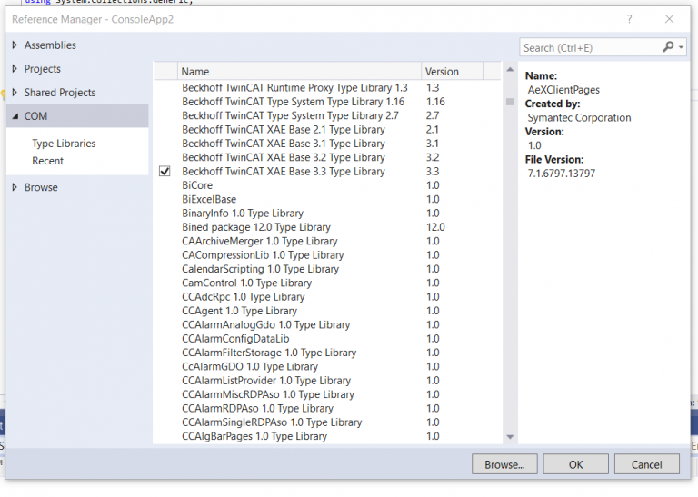 Beckhoff#Using Automation interface